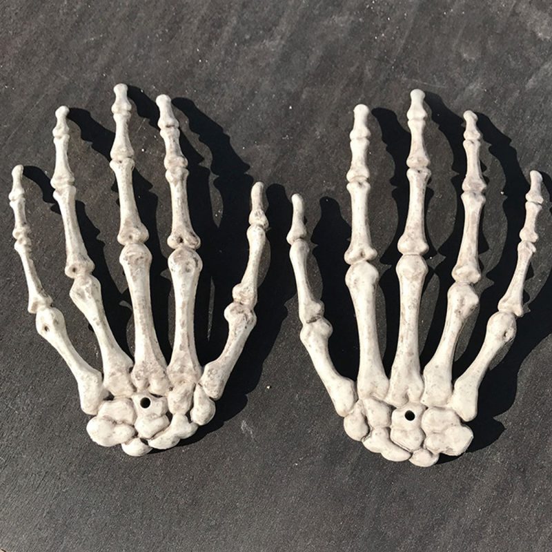 Realistic Lifesize Plastic Skeleton Hands For Halloween Zombie Party ...