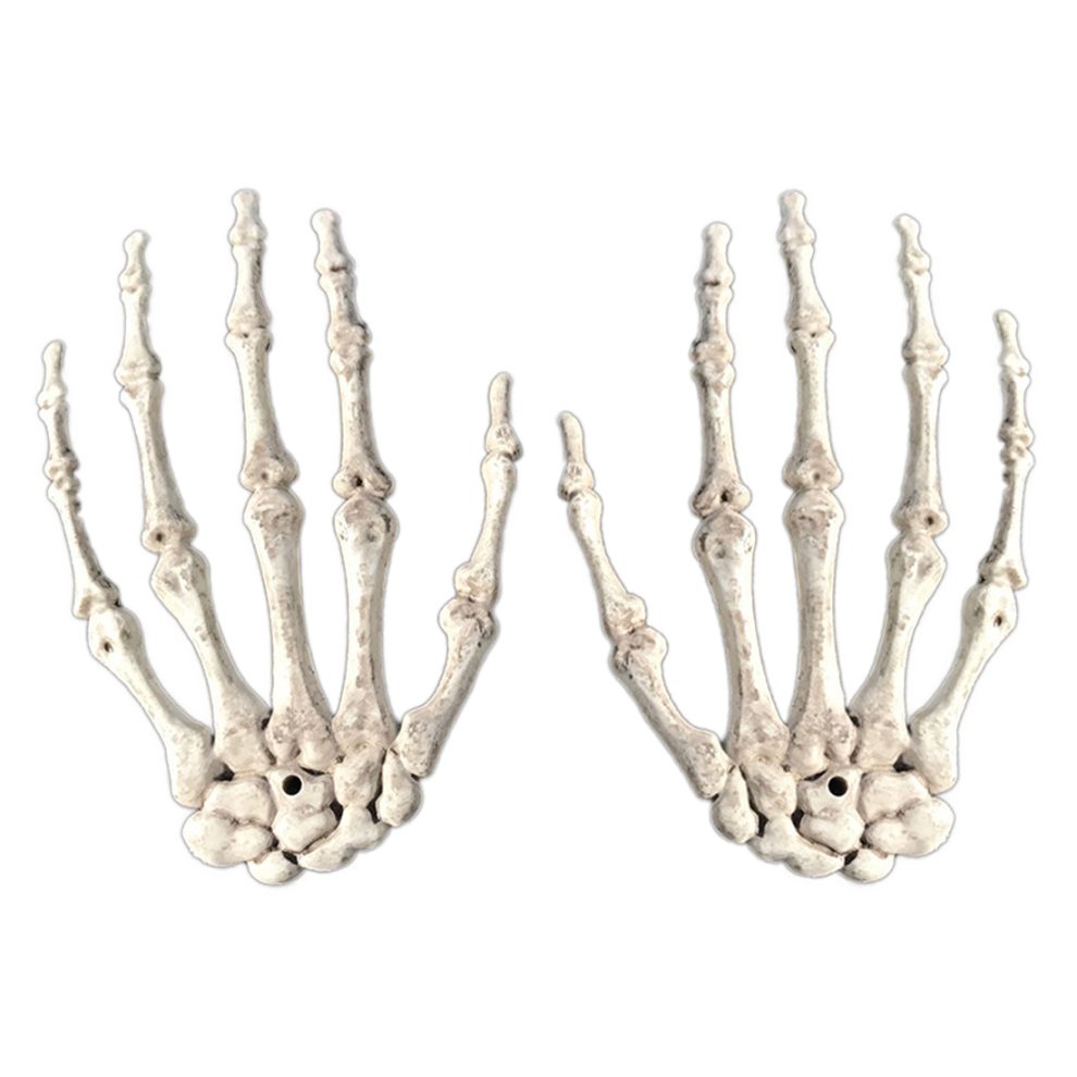 Realistic Lifesize Plastic Skeleton Hands For Halloween Zombie Party ...