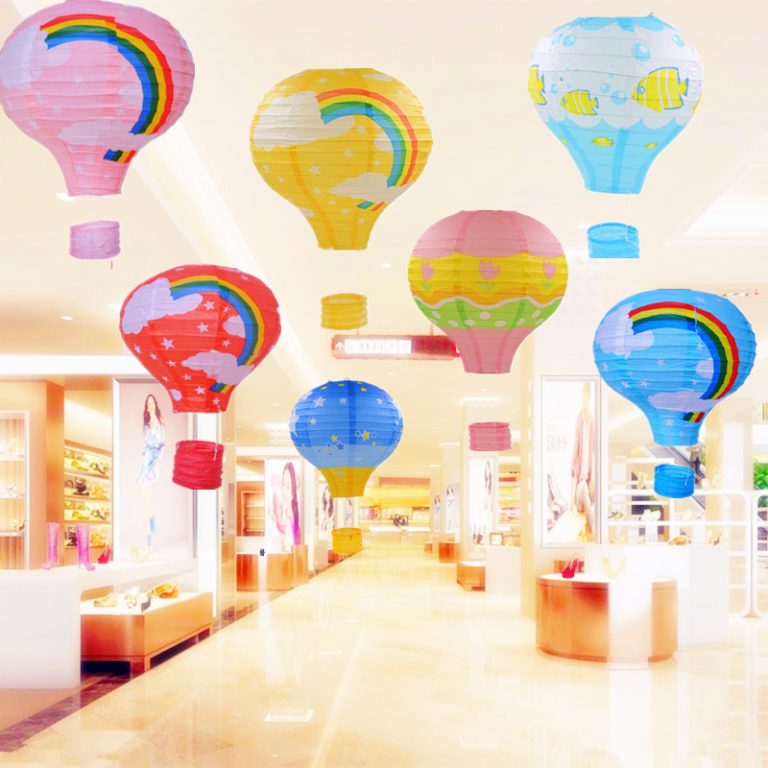 White Chinese Paper Lantern Hot Air Balloon Style For Weddings Kids ...