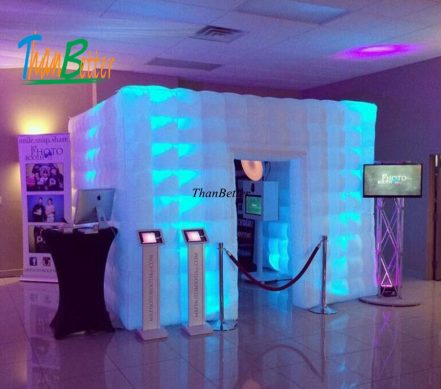 Led Inflatable Photo Booth Cube Customizable For Wedding Party Events ...
