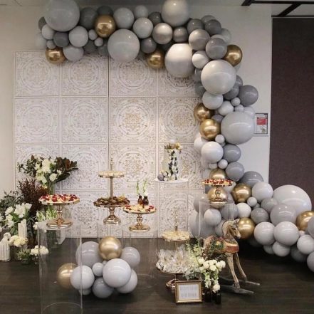 Pastel Grey Matte Balloons For Wedding Birthday Party Decorations ...