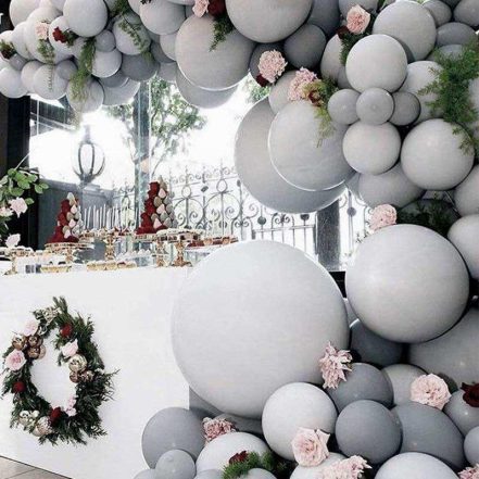 Pastel Grey Matte Balloons For Wedding Birthday Party Decorations ...