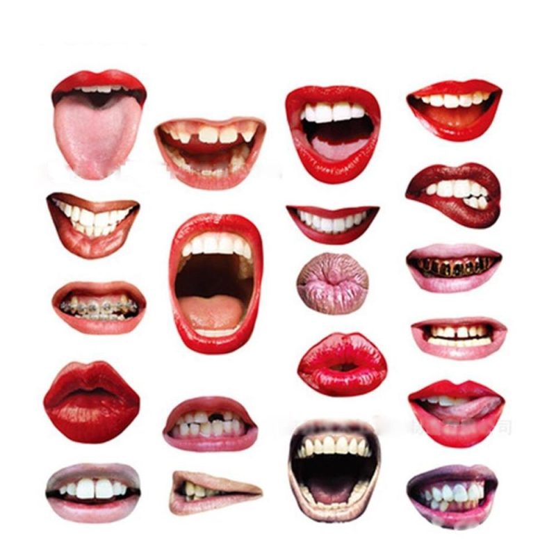 20pcs Wedding Birthday Photo Booth Props Funny Lip Mouth Decorations ...