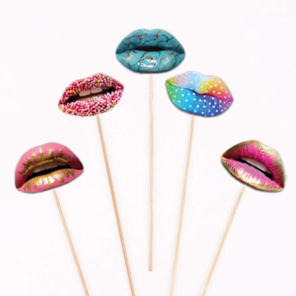 20pcs Wedding Birthday Photo Booth Props Funny Lip Mouth Decorations ...