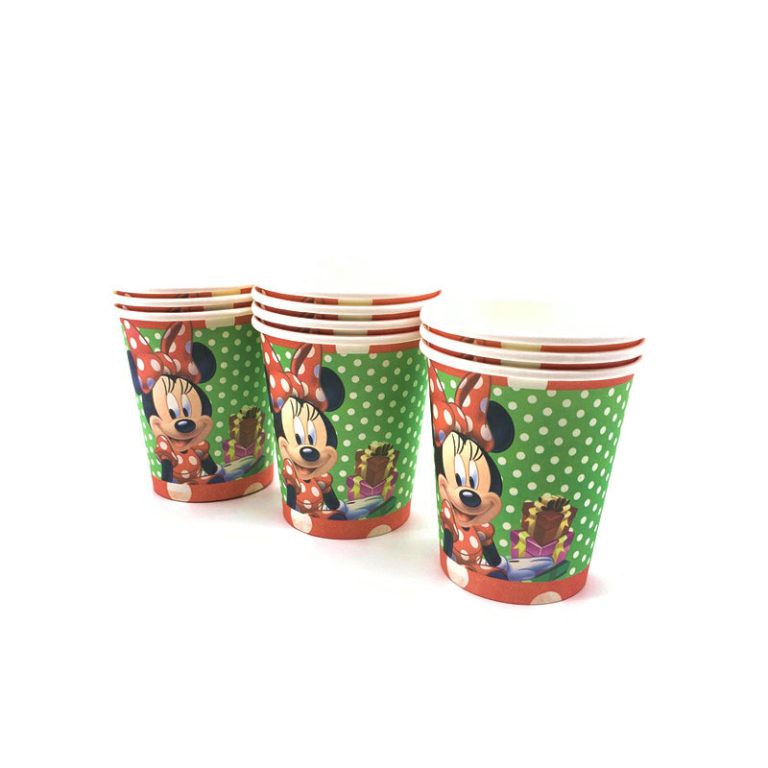 Minnie Mouse Red Birthday Party Set Disposable Plates Cups Napkins ...